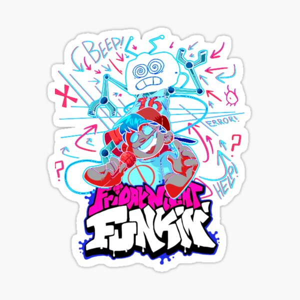 "Friday Night Funkin Fat Boyfriend " Sticker by Johnparker-AU | Redbubble