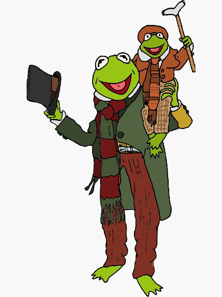 "Muppet Christmas Carol - Bob and Tiny Tim" Sticker by MustafaMeyer ...