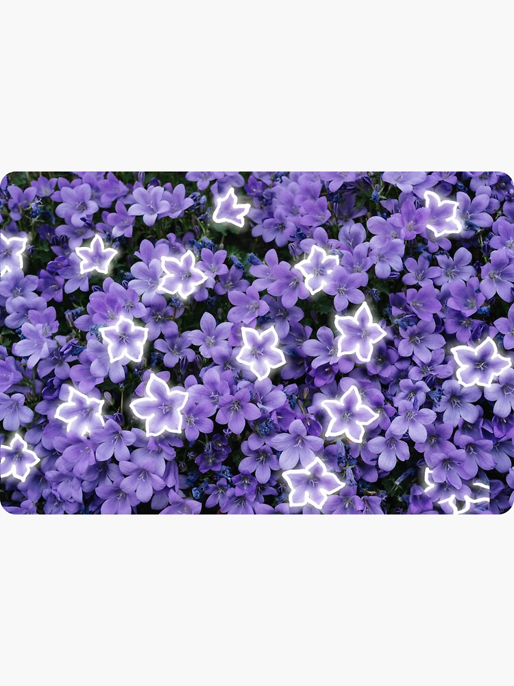 "Cute purple flowers" Sticker by Printswelove | Redbubble