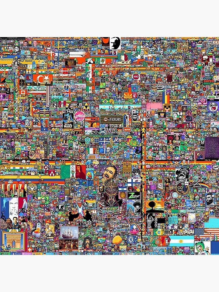 Reddit Place R/place 2022 Premium Matte Vertical Poster