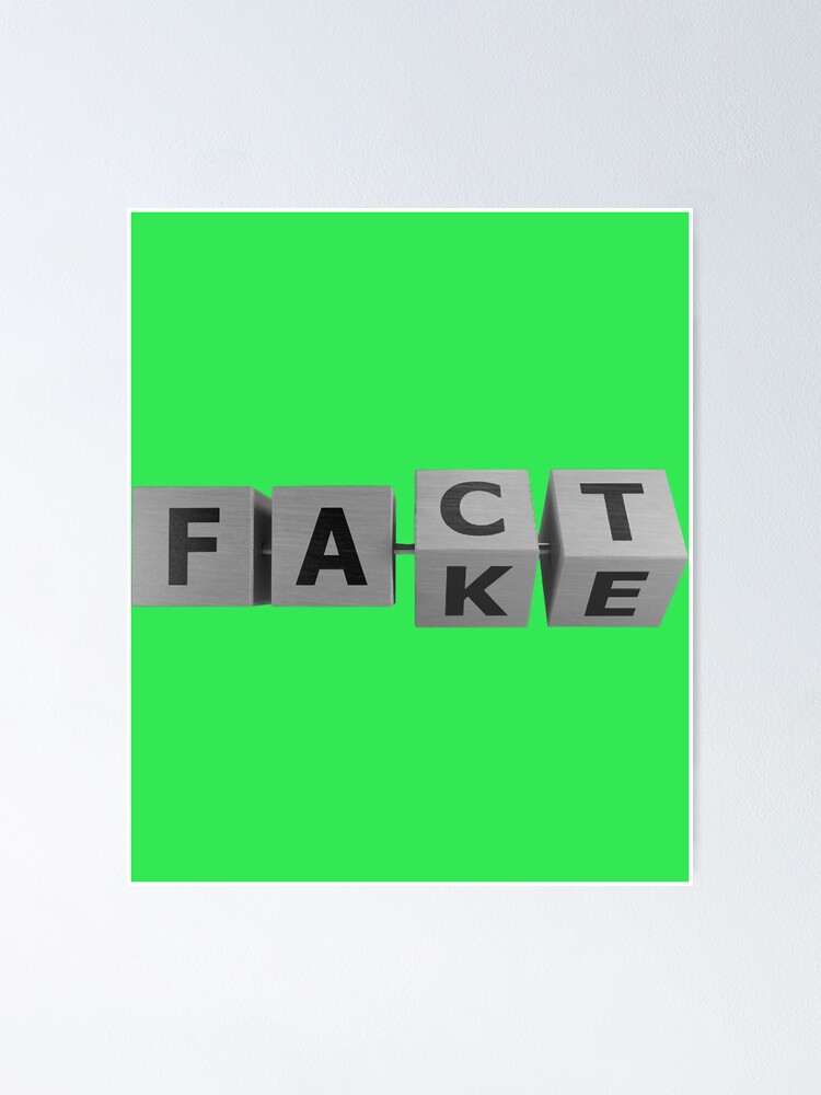 "Text Fact or fake" Poster for Sale by NketialAntony | Redbubble