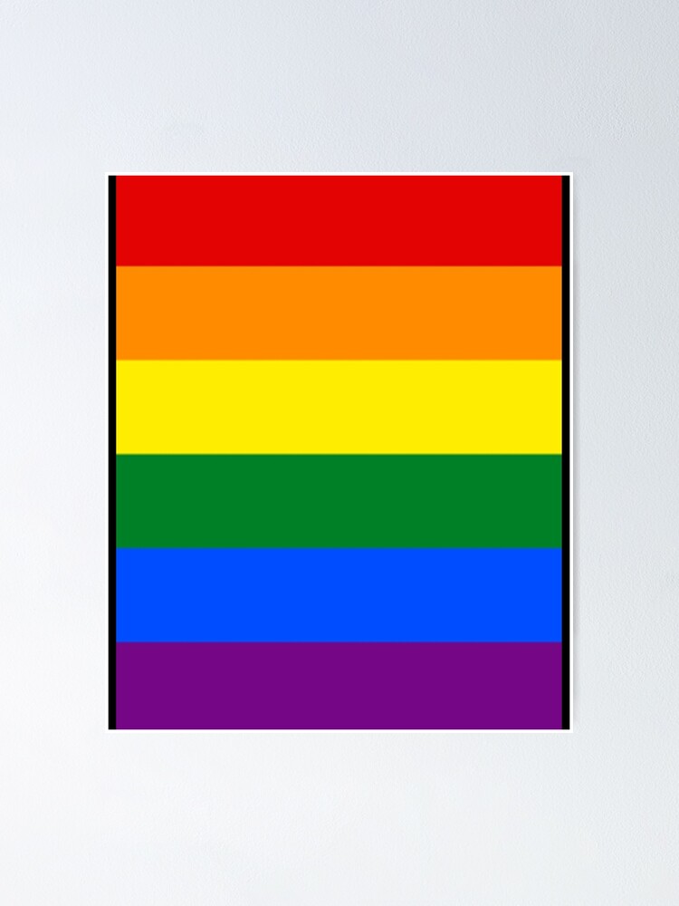 "Gay Pride Flag Graphic ." Poster for Sale by koskiemjbelz | Redbubble