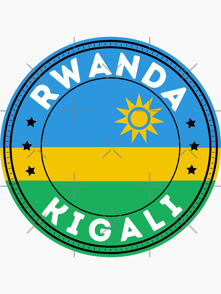 "Rwanda Kigali" Sticker by worldpopulation | Redbubble