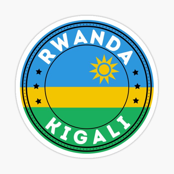 "Rwanda Kigali" Sticker by worldpopulation | Redbubble