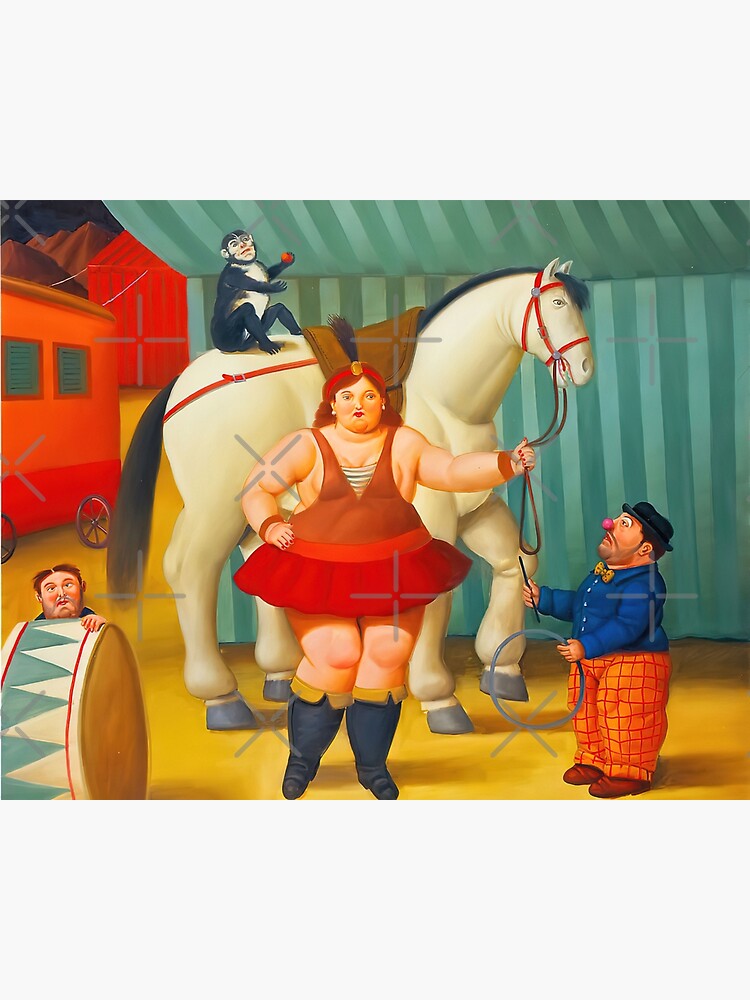Poster « Horse Fernando Botero Circus », par myersdoris456 | Redbubble