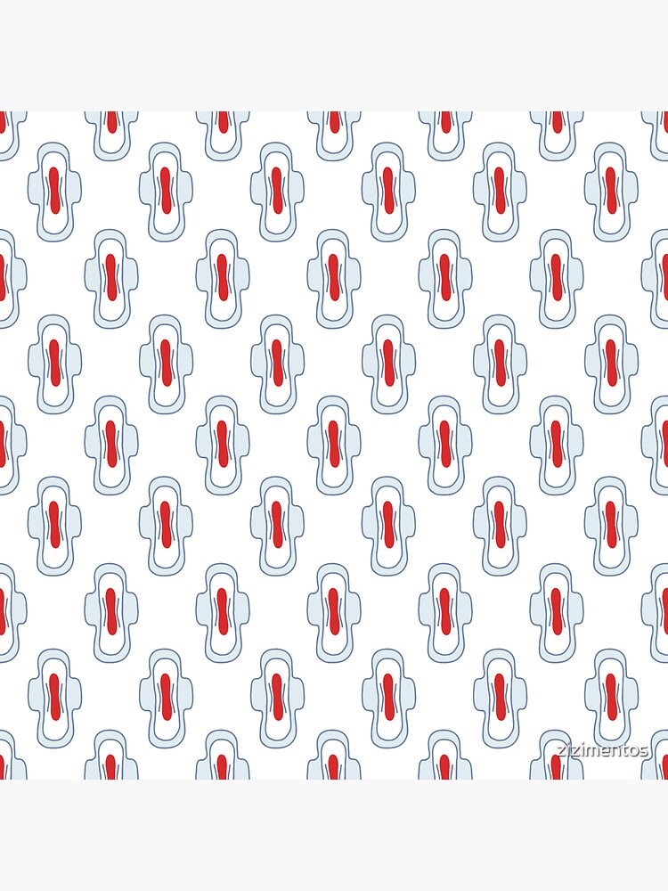 "sanitary napkin doodle pattern" Sticker for Sale by zizimentos | Redbubble