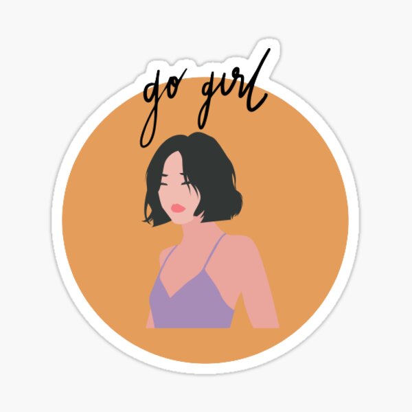 "Go Girl" Sticker by SonaliArtistry | Redbubble
