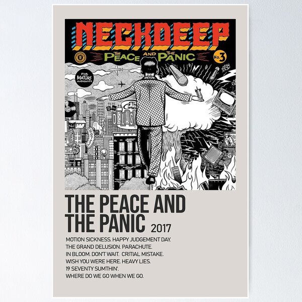 "peace and panic" Poster for Sale by LeslieLogane | Redbubble