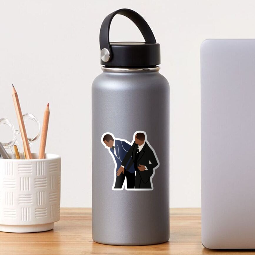 "Will Smith slaps Chris Rock Sticker" Sticker by Retrinio88 | Redbubble