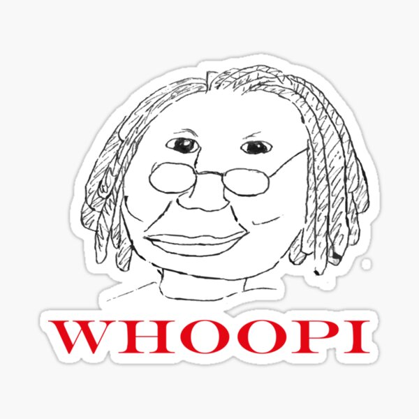"Whoopi Goldberg (7)" Sticker by dakotaogvryan | Redbubble