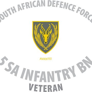 "SADF 5 SA Infantry Battalion Veteran " Essential T-Shirt for Sale by ...