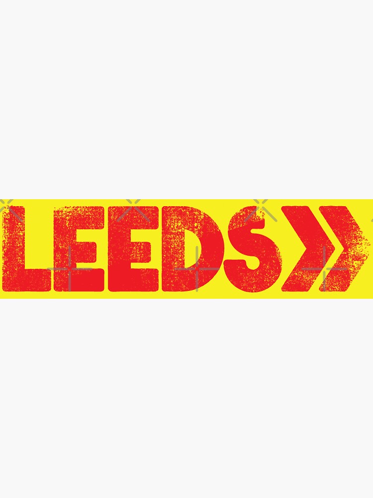 "Leeds" Sticker by Turdblossom- | Redbubble