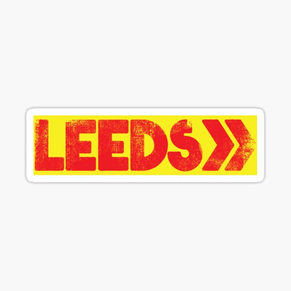 "Leeds" Sticker by Turdblossom- | Redbubble
