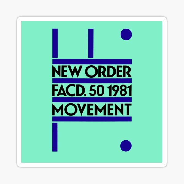 "New Order Movement 2 Album Cover" Sticker by THOMASEVANSY | Redbubble