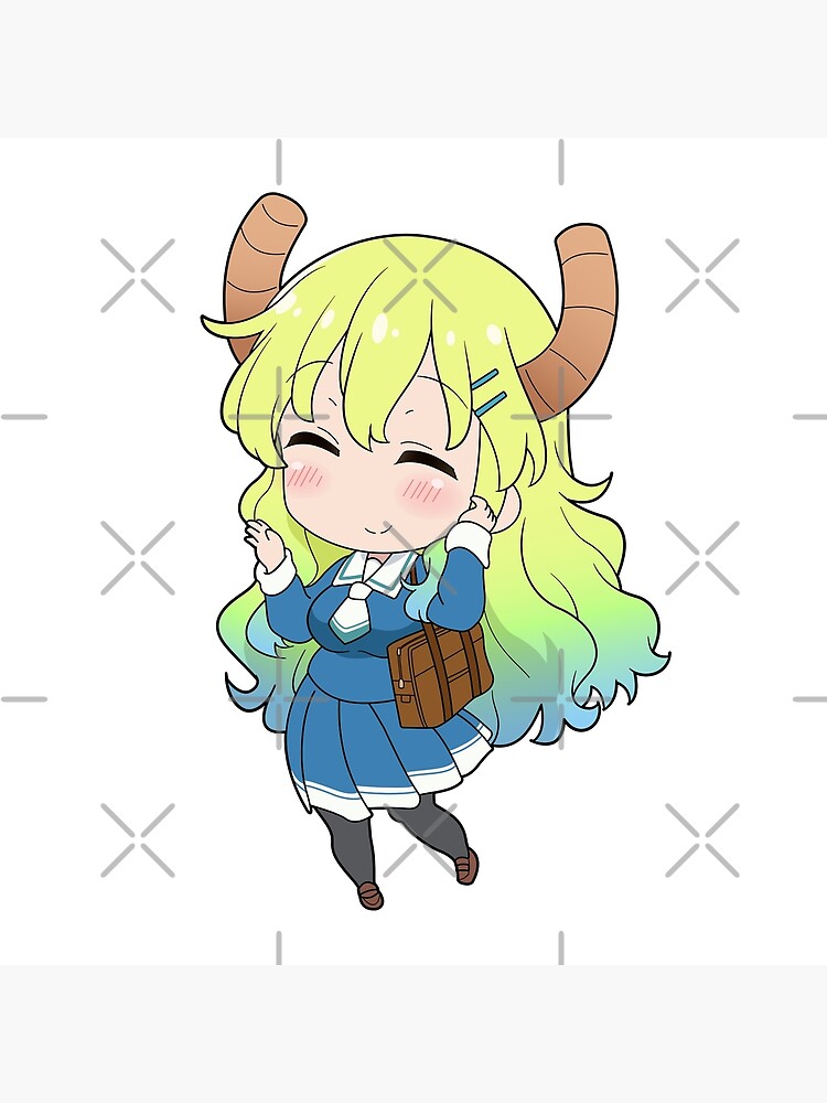 "Dragon Maid Lucoa school uniform" Canvas Print for Sale by ChibiCheems ...