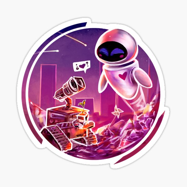 "Wall-e " Sticker by JustinRive7408 | Redbubble