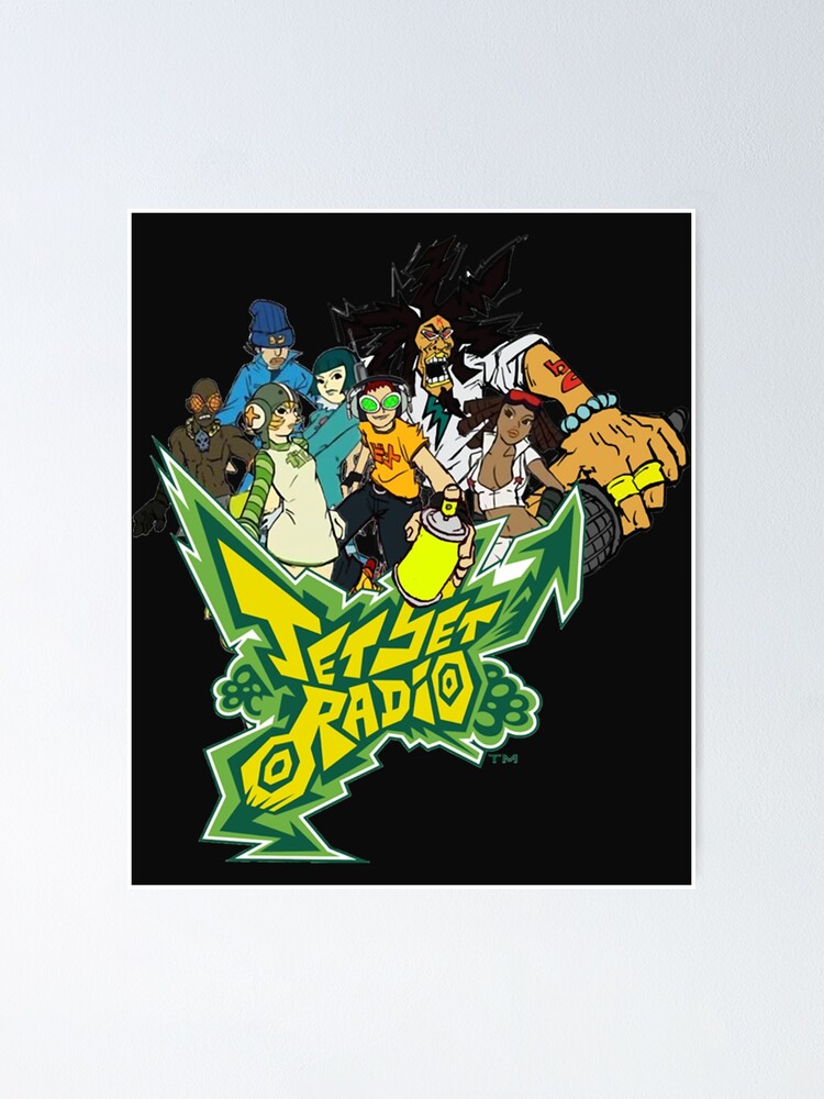 Póster «Jet Set Radio Game Action Desarrollado por Smilebit Controla a ...