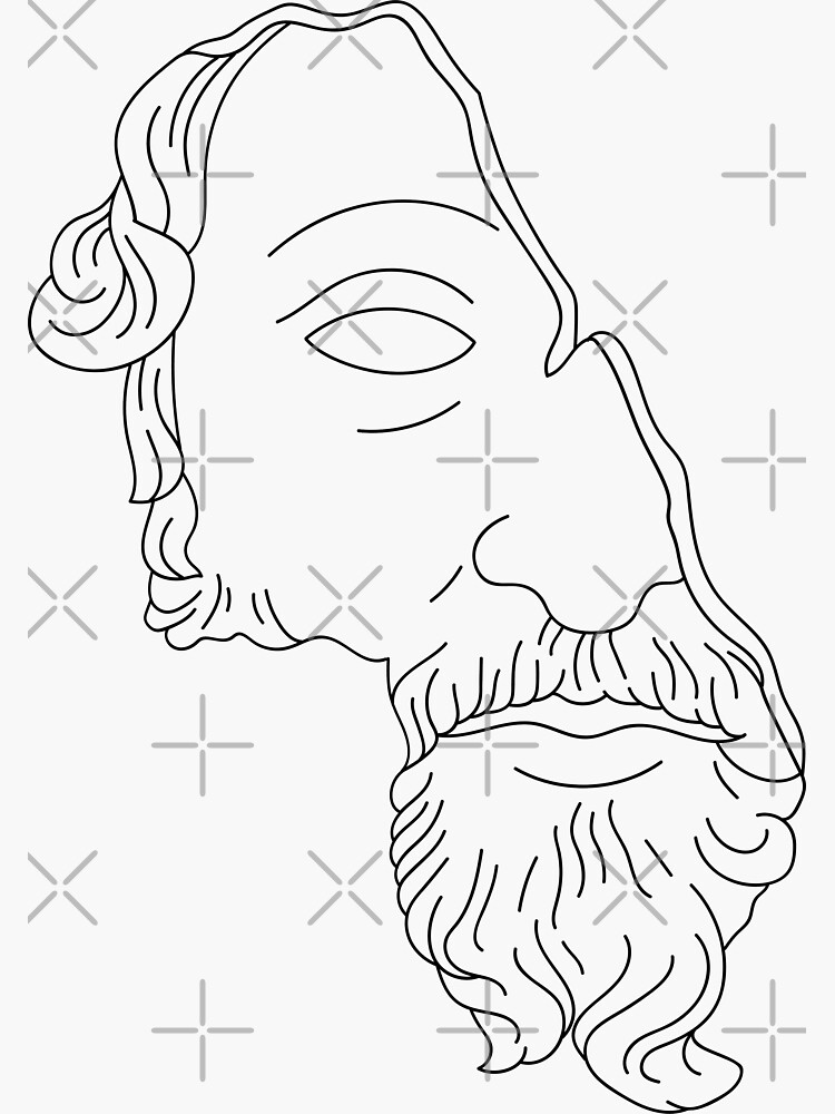 "Printed Man Face" Sticker by Abhi169 | Redbubble