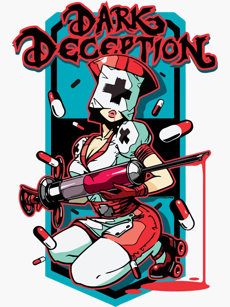 "Dark Deception Nurse " Sticker by ZenDevils | Redbubble