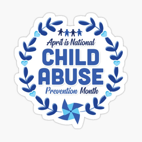 "Child abuse prevention T shirt " Sticker by LoveParadise88 | Redbubble