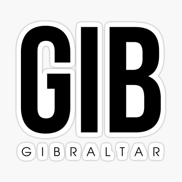 "GIB - Gibraltar Airport Code" Sticker for Sale by CartoCreative ...