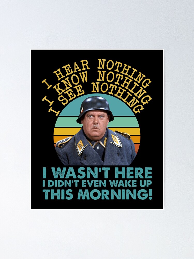 Sgt Schultz Memes Sargent Schultz GIFs | Tenor