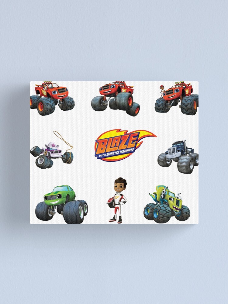 "Blaze and the Monster Machines big pack of stickers" Canvas Print for ...