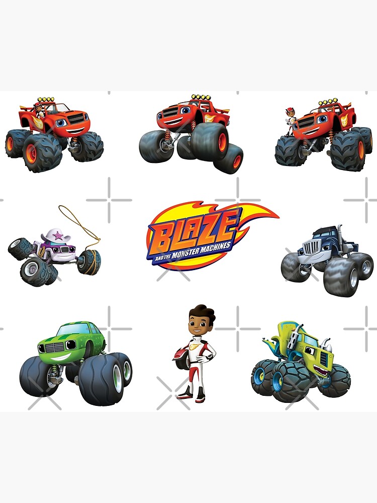 "Blaze and the Monster Machines big pack of stickers" Art Print by ...