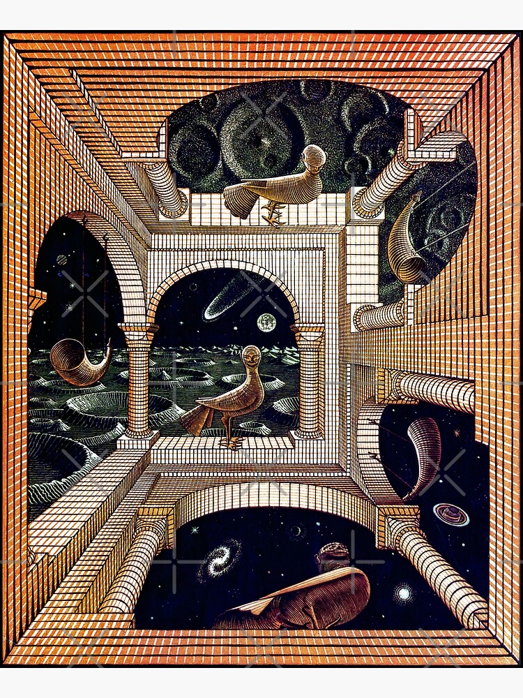 The world of M.C. Escher Premium Matte Vertical Poster sold by Imran ...