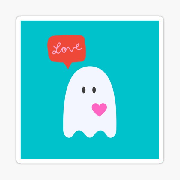 "Heart, Ghost, Love, Peace, Sweet " Sticker by FirstMilionere | Redbubble