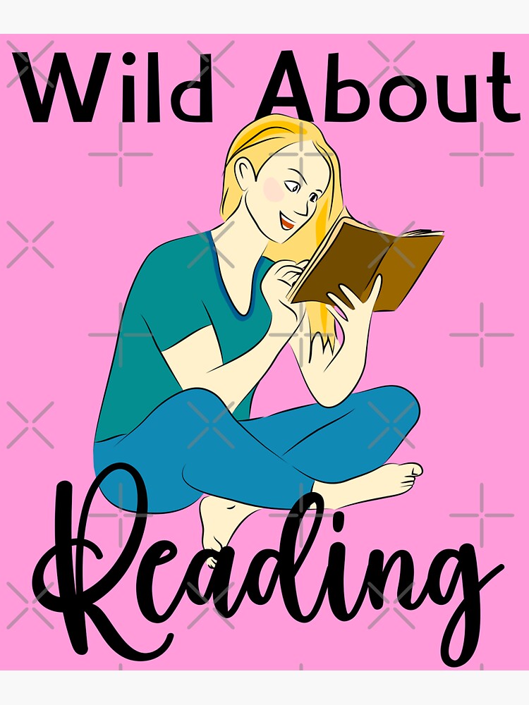 "Wild About Reading" Sticker by Comicsorama | Redbubble