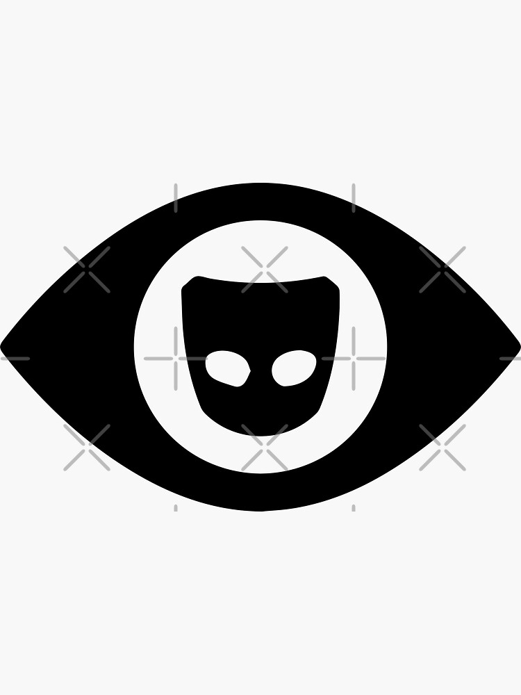 "Grindr Eye Logo Funny" Sticker by VWKLAS | Redbubble