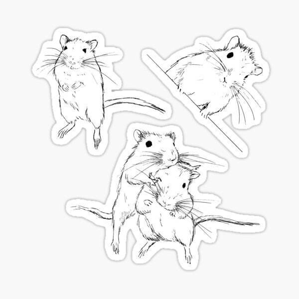 "Gerbils pack #2" Sticker by kammotus | Redbubble
