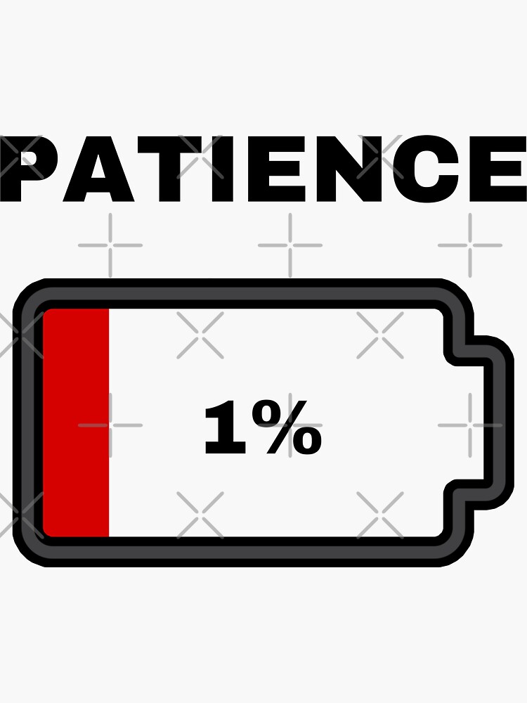 "Patience" Sticker for Sale by auroraa | Redbubble