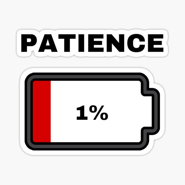 "Patience" Sticker for Sale by auroraa | Redbubble