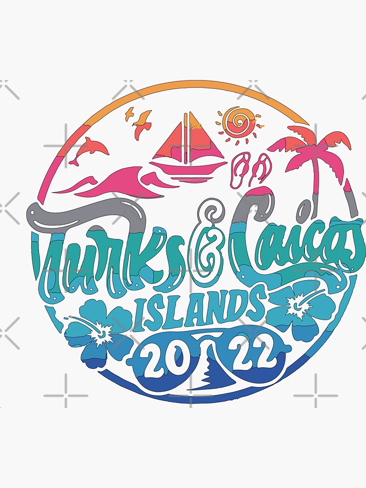" Turks And Caicos Islands,Summer Beach " Sticker by ZIIFITCHI | Redbubble