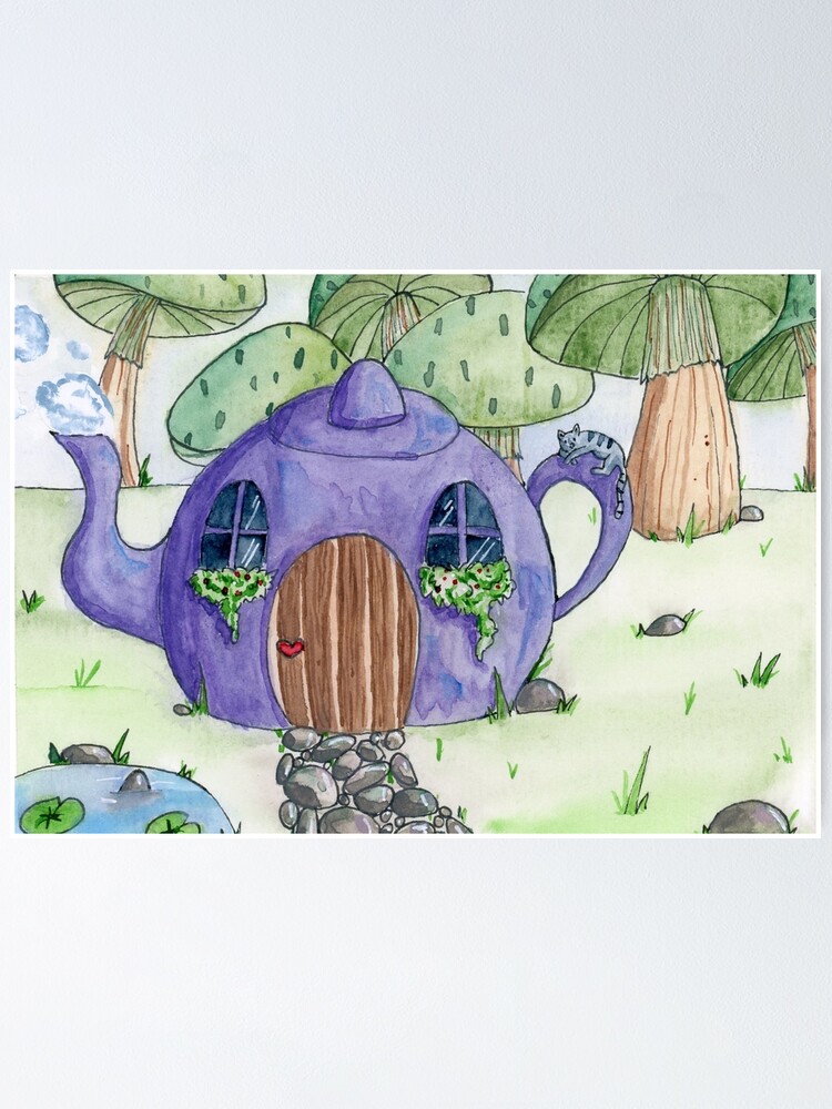 "Magic teapot" Poster for Sale by Wunschkritzel | Redbubble