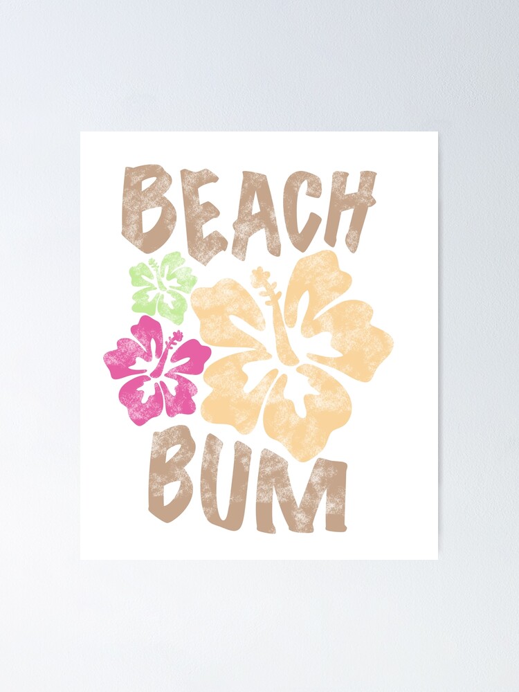 "Vintage Y2K Beach Girl Hibiscus Flower Aesthetic" Poster for Sale by ...
