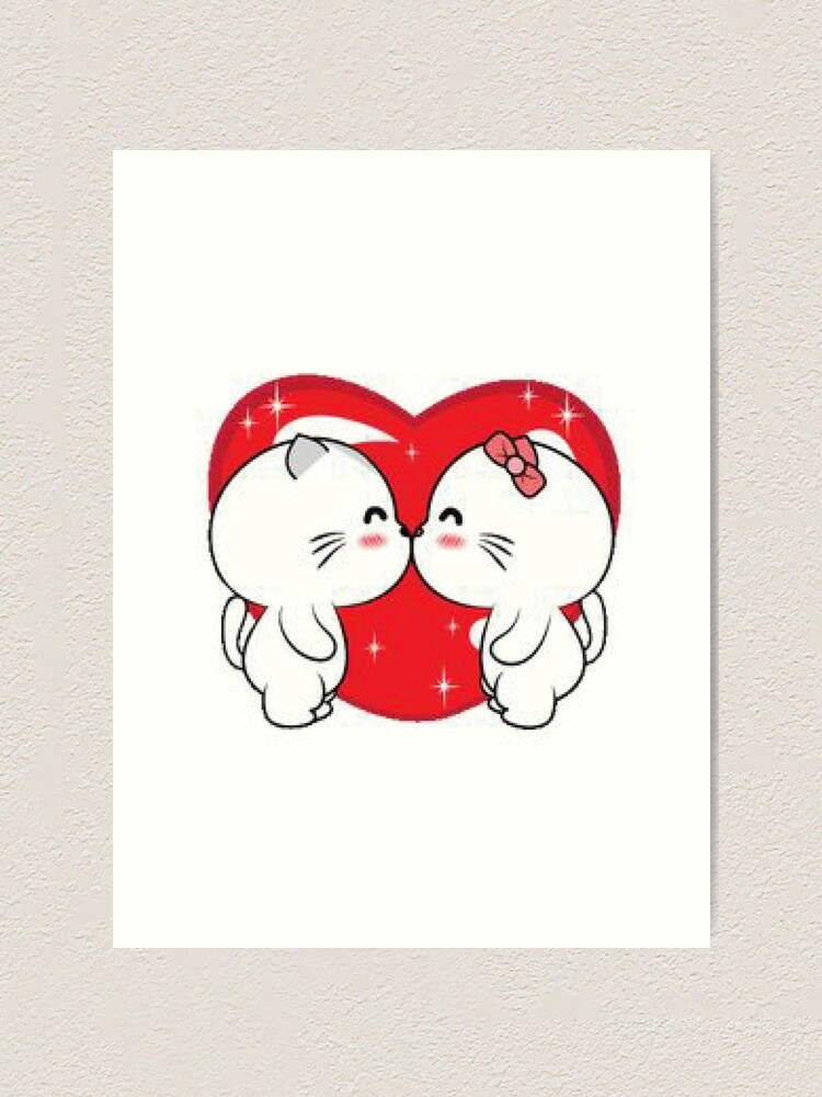 "peach and goma mochi bear art" Art Print for Sale by gallksprouse ...