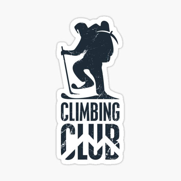 "Climber. Mountain explorer. Mountain climbing." Sticker for Sale by ...