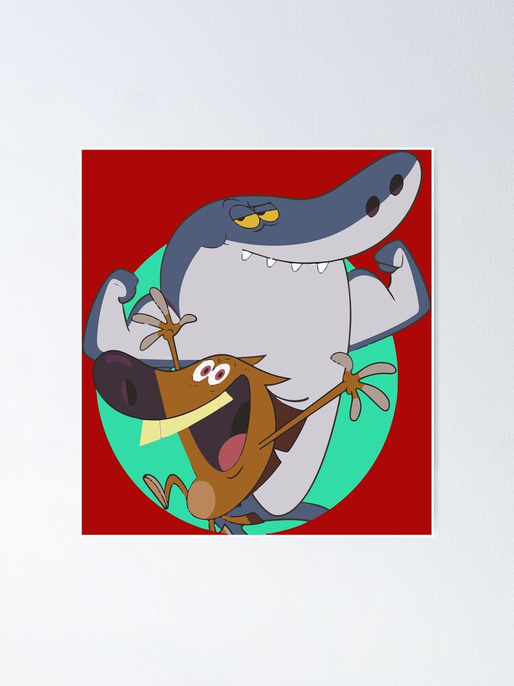 "zig and sharko, zig sharko, sharko, zig" Poster for Sale by sisinya ...
