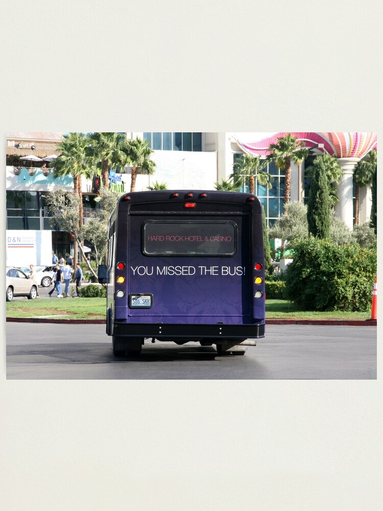 "Missed The Bus" Photographic Print for Sale by coffeebean | Redbubble