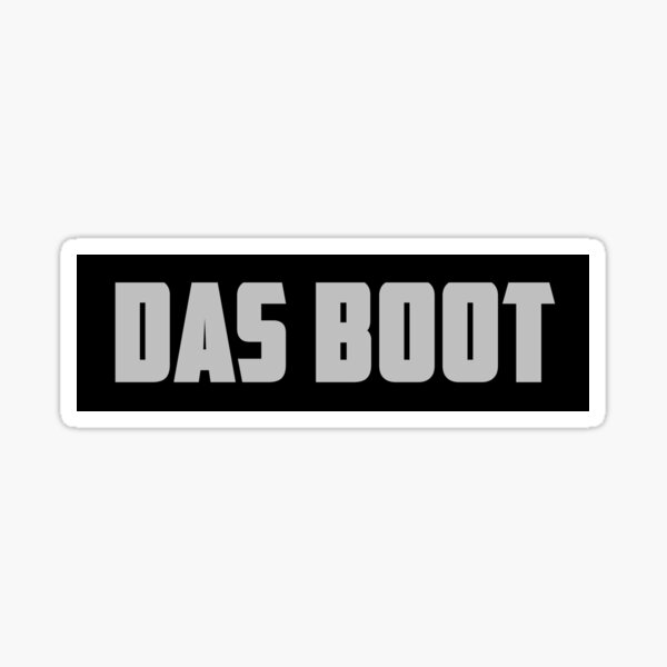 "Das Boot car sticker Grey" Sticker for Sale by FranticTees | Redbubble