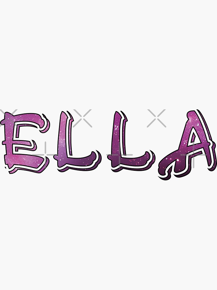 "ELLA Name II - My name is ELLA - typography name - Galaxy Vibe ...