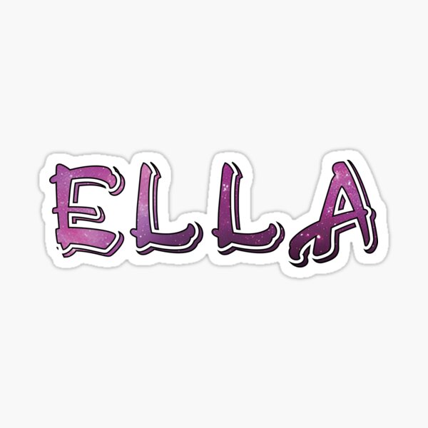 "ELLA Name II - My name is ELLA - typography name - Galaxy Vibe ...