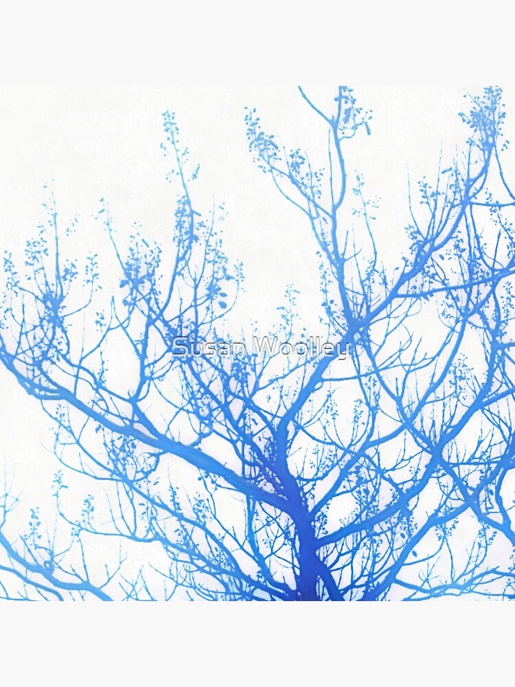 "Delft Blue Tree" Poster for Sale by SusanAWoolley | Redbubble