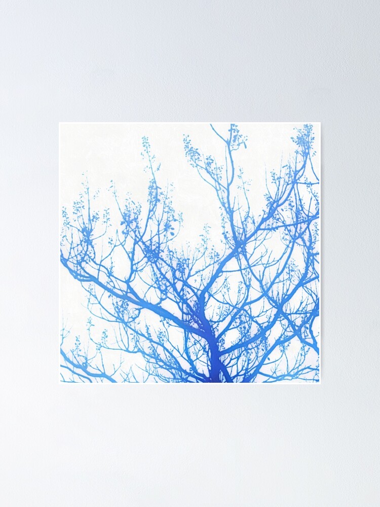 "Delft Blue Tree" Poster for Sale by SusanAWoolley | Redbubble
