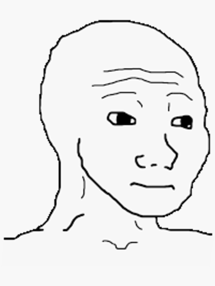 "Sad Man" Sticker by Meme-69 | Redbubble