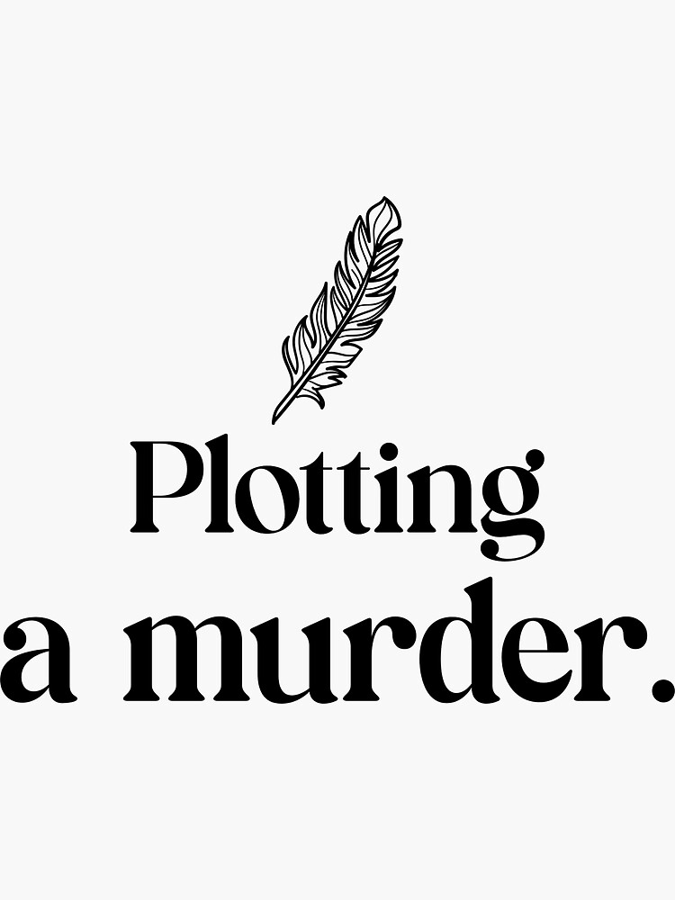"Plotting" Sticker by SwordsAndCharms | Redbubble