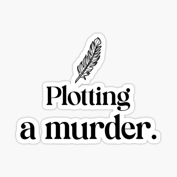 "Plotting" Sticker by SwordsAndCharms | Redbubble